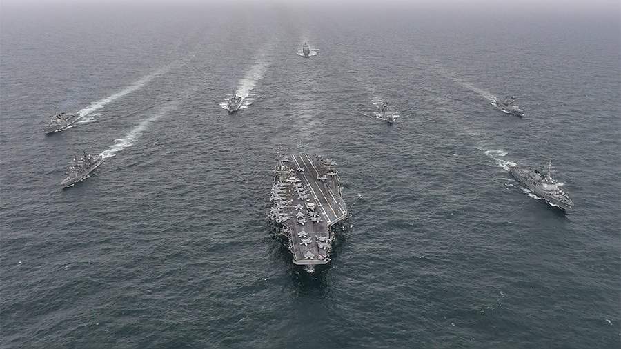 Өмнөд Солонгос АНУ Япон хамтран пуужин ашиглан тэнгисийн цэргийн